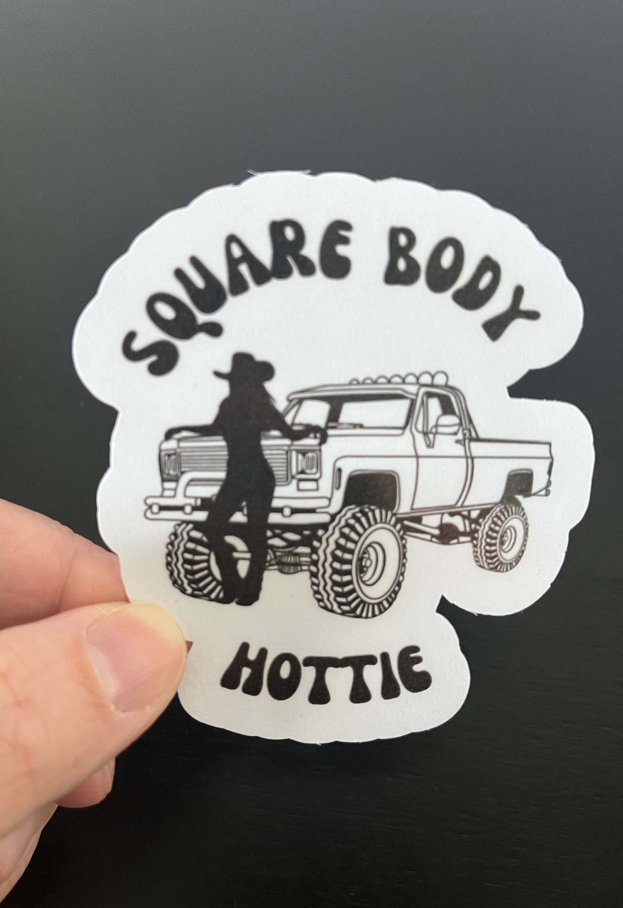 Square Body Hottie Sticker - Etsy