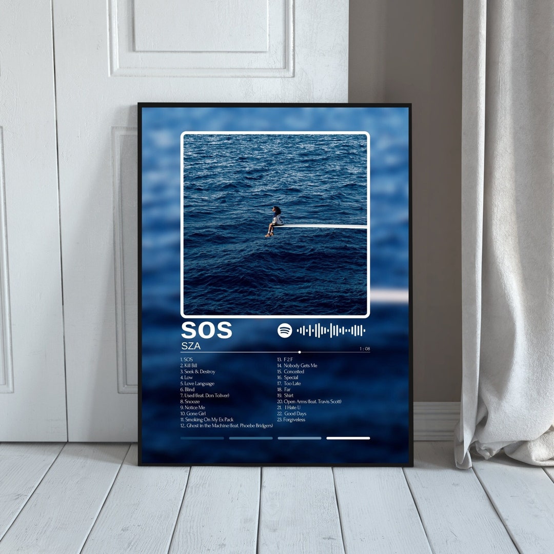SZA Poster, SZA Printable, SOS Poster, Sza Poster, Sza Merch - Etsy