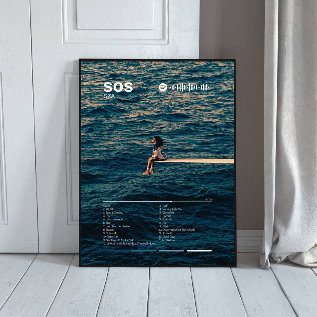 SZA Poster, SZA Printable, SOS Poster, Sza Poster, Sza Merch - Etsy