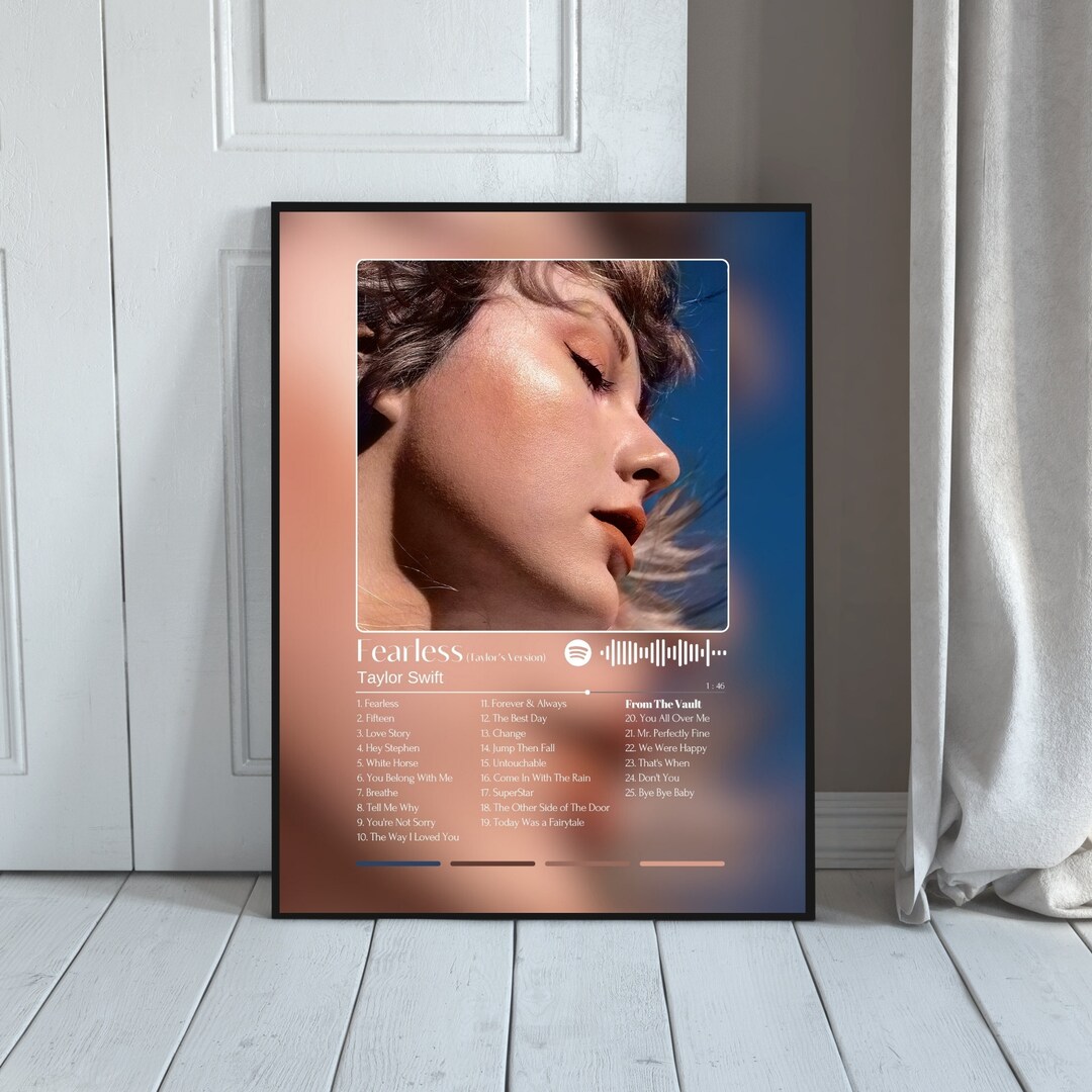 Fearless tay's Version Poster, Tay Printables, Tay's Poster, Eras ...