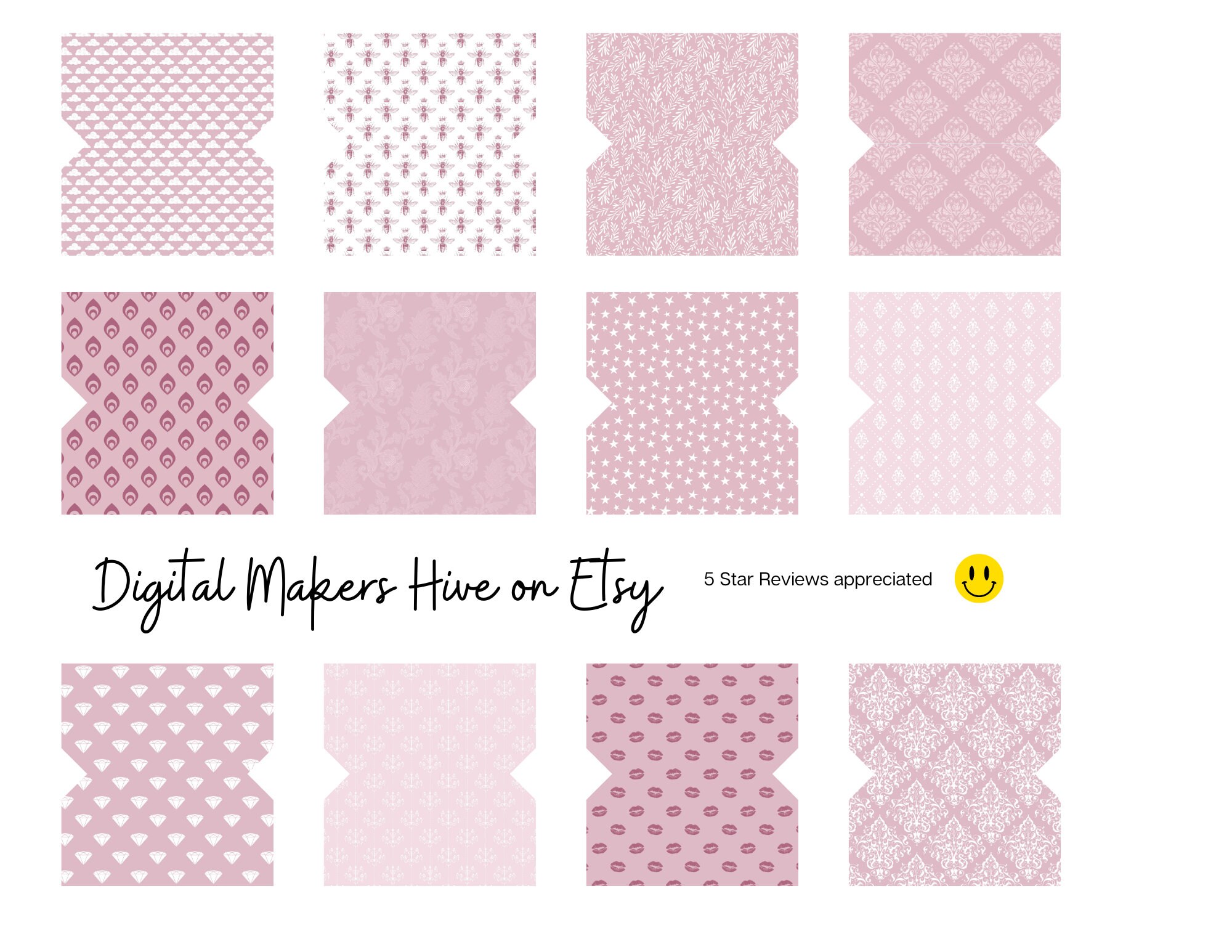 36 Blush Printable Divider Journal Notebook Tabs - Etsy