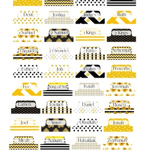 Set of Sunflower Printable Bible Divider Tabs - Etsy