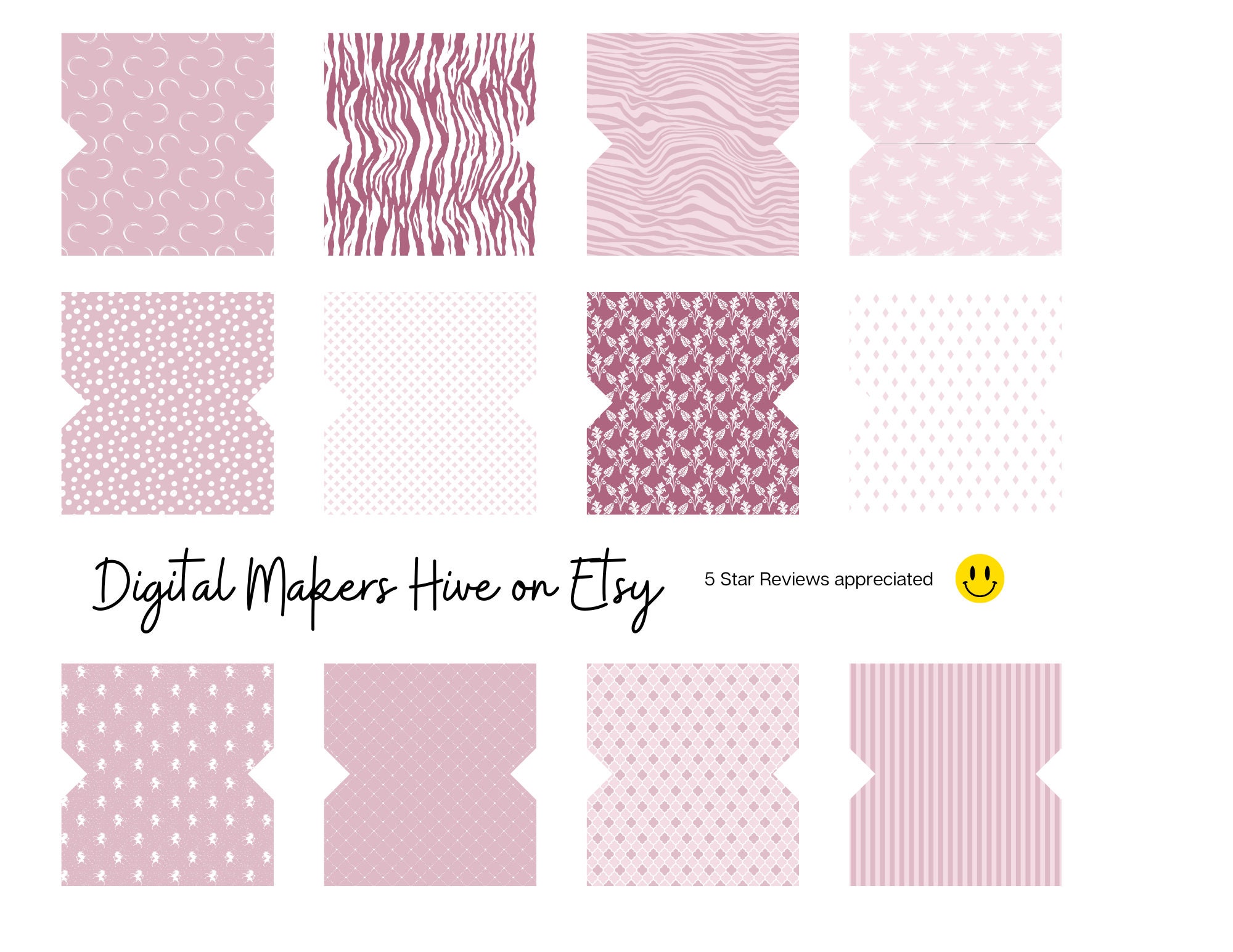 36 Blush Printable Divider Journal Notebook Tabs - Etsy