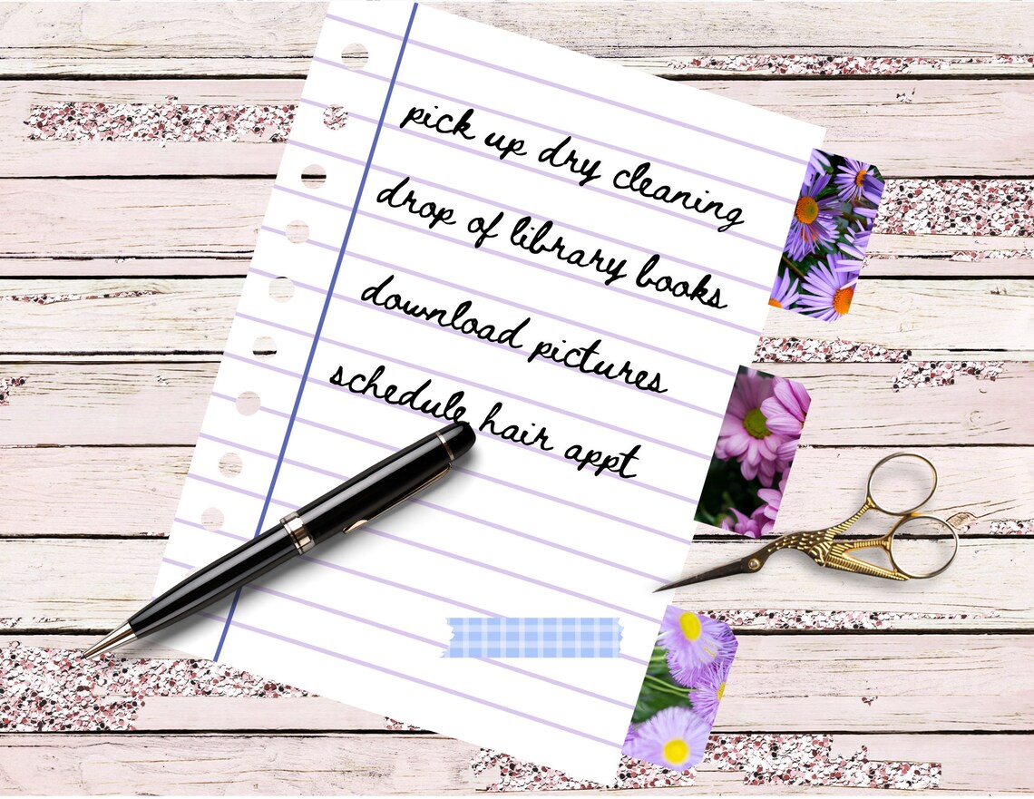 36 Daisy Printable Divider Journal Tabs - Etsy