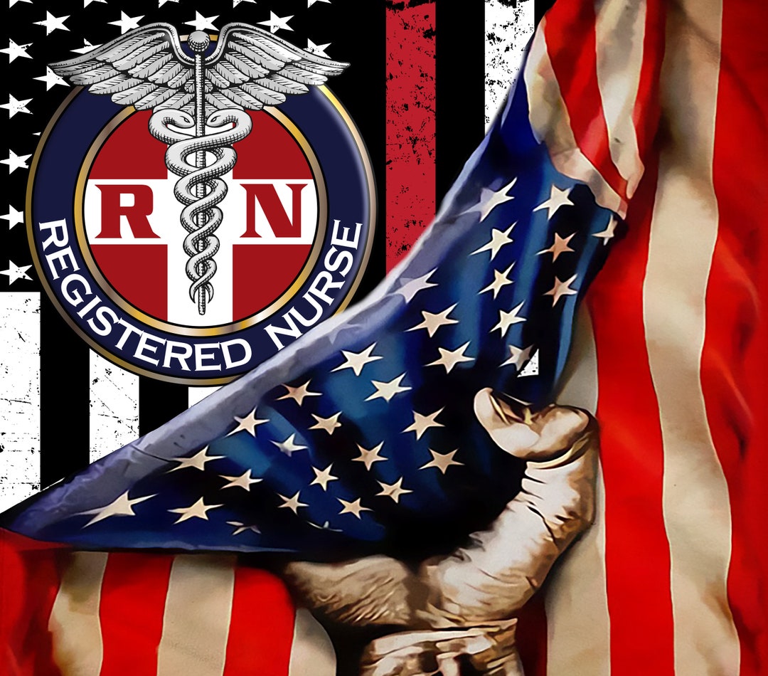RN With American Flag (includes Straight and Tapered) - Etsy