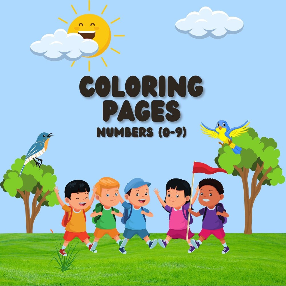 Numbers Alphabet Coloring Pages - 18 Printable Sheets | 0-9 Colouring ...