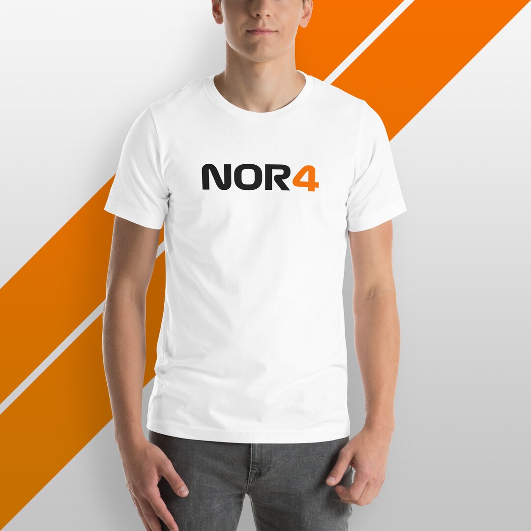 Lando Norris, NOR4, Formula 1 T-shirt, Formula 1 Clothing, F1, Mclaren ...