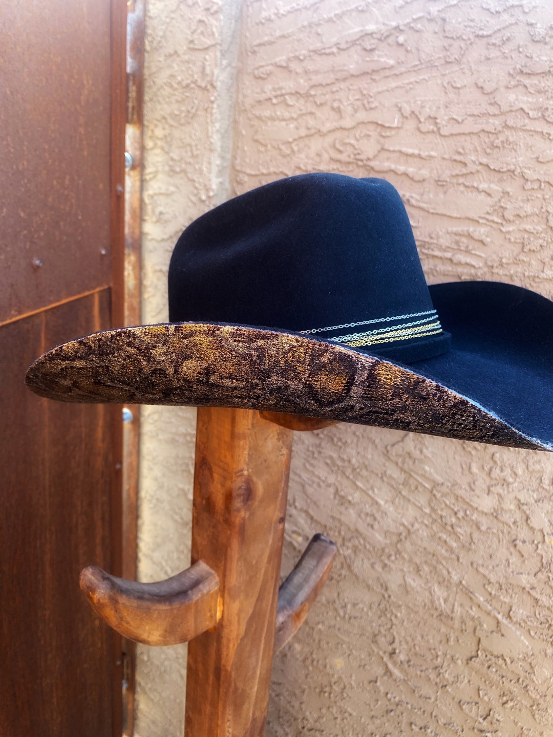 Black Cody James Felt Cowboy Hat W/ Cobra Foil - Etsy