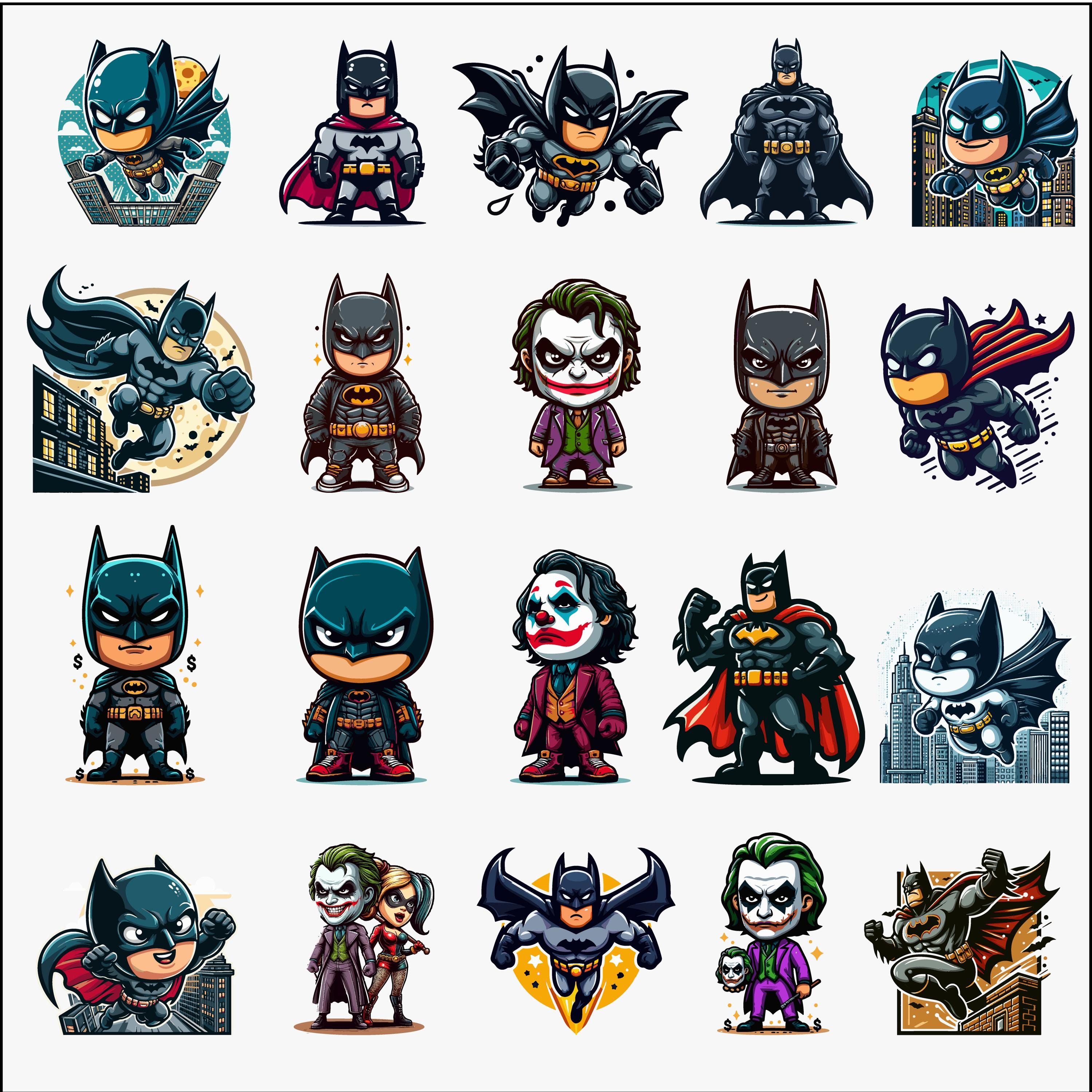 Cute Bat Hero, Bat Hero Bundle, Clown SVG | Digital Download | Vector ...