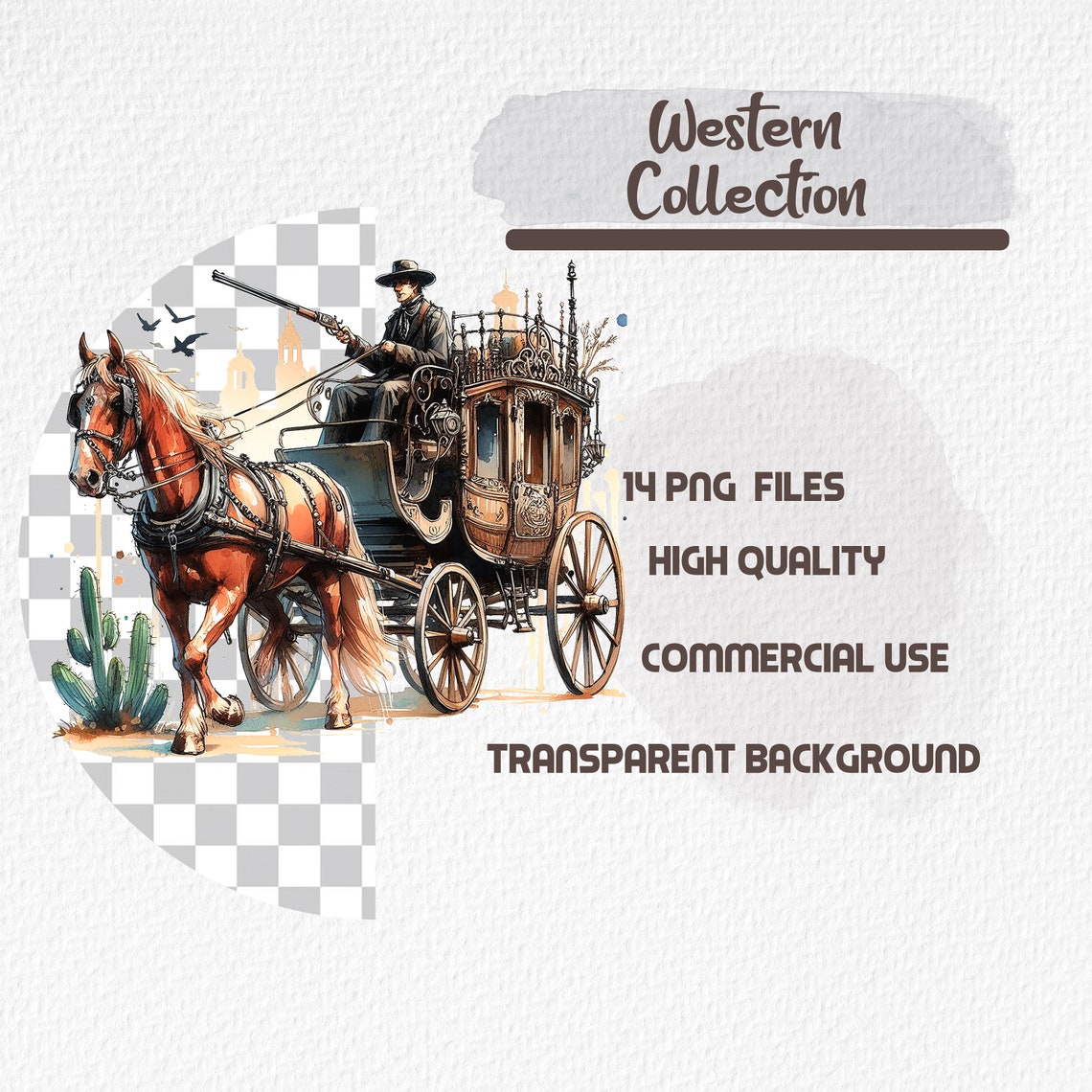Wild West Figures, Cowboys, Structures and Much More Clipart, Bundle - Etsy