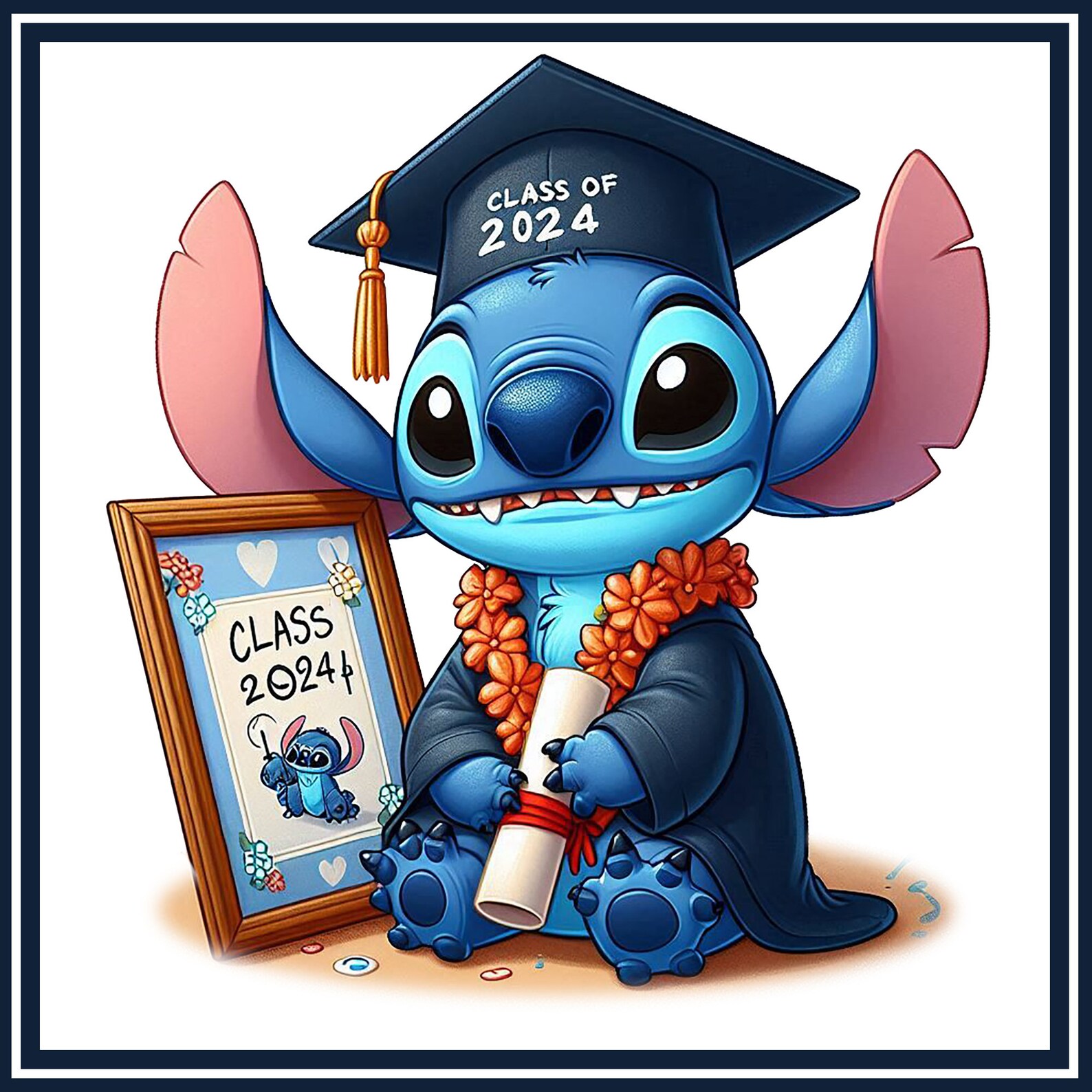 Stitch Graduation 2024 Clipart Images, Stitch PNG, Stitch Graduation ...