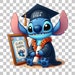 Stitch Graduation 2024 Clipart Images, Stitch PNG, Stitch Graduation ...