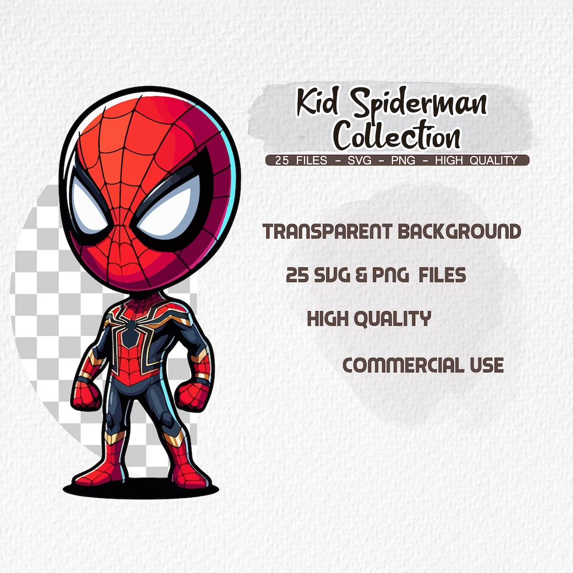 Kid Spider Man Clipart, Spider Boy Bundle, Spider Kid Clipart, Svg, PNG ...