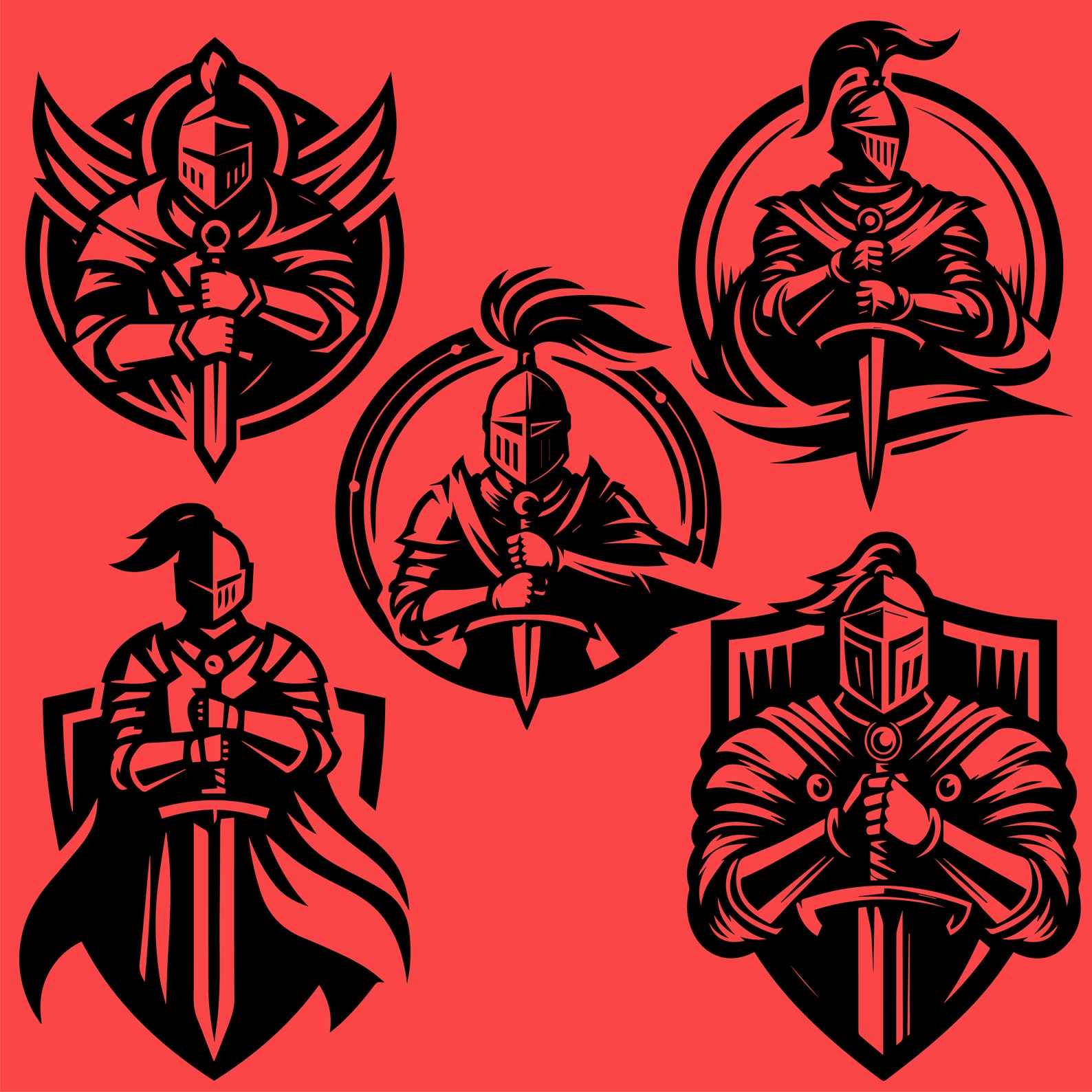 Knight Helmet, Head Armor SVG, PNG, Digital Product - Etsy