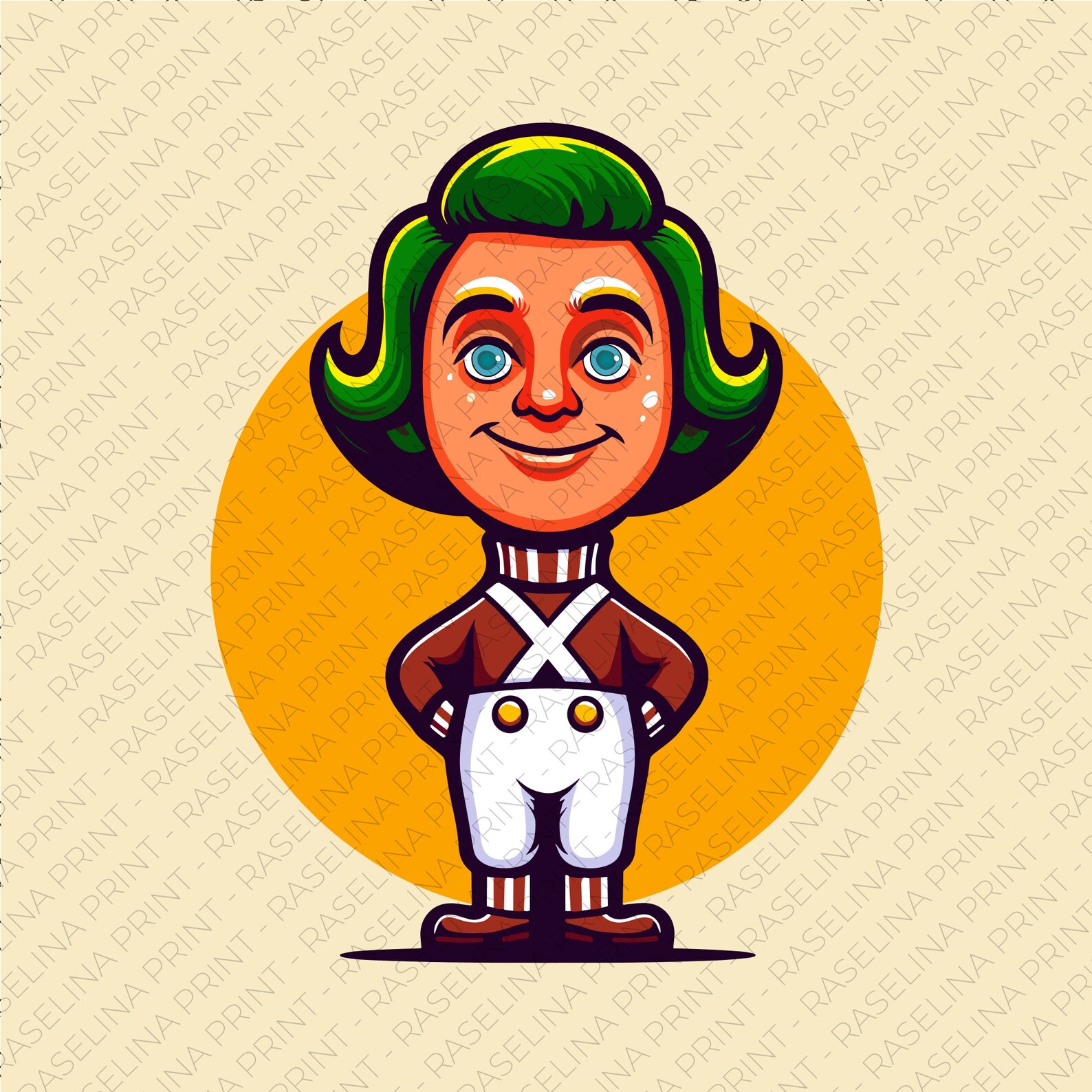 Oompa Loompa, Wonka Chocolate Clipart, SVG, PNG, Digital Product - Etsy