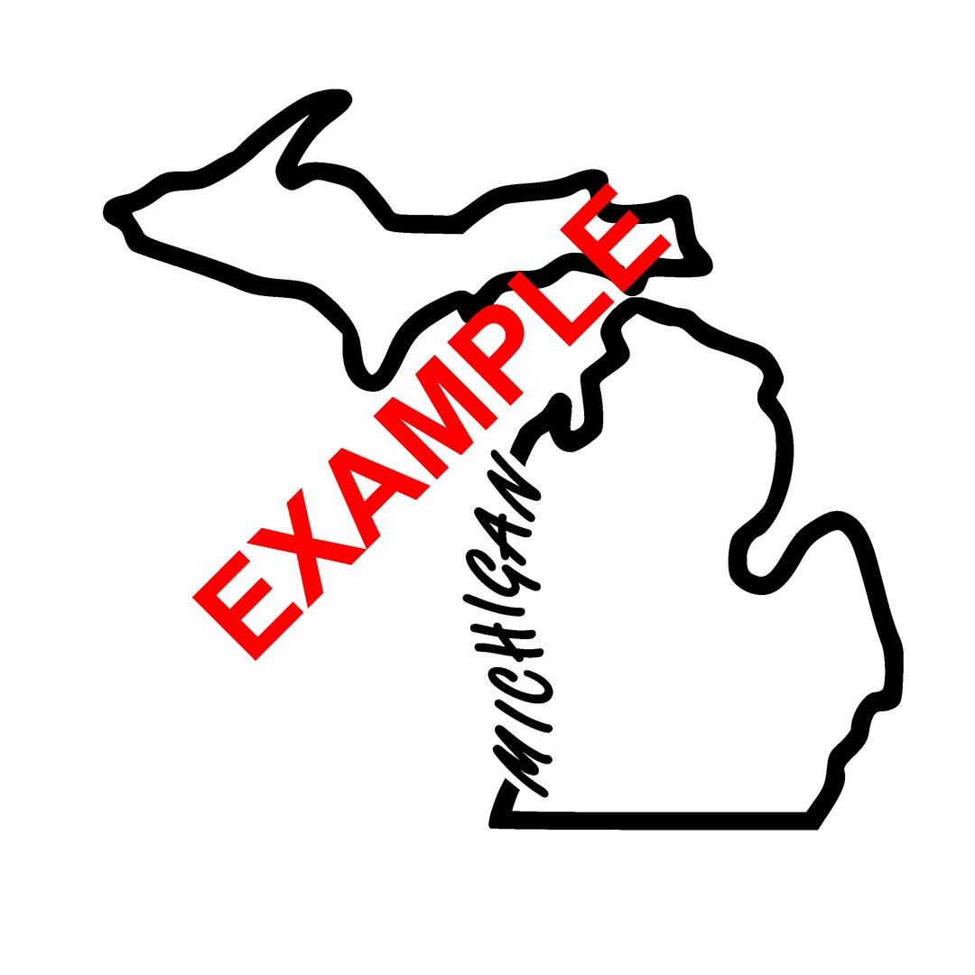 Custom State Outline Vinyl Decal - Etsy