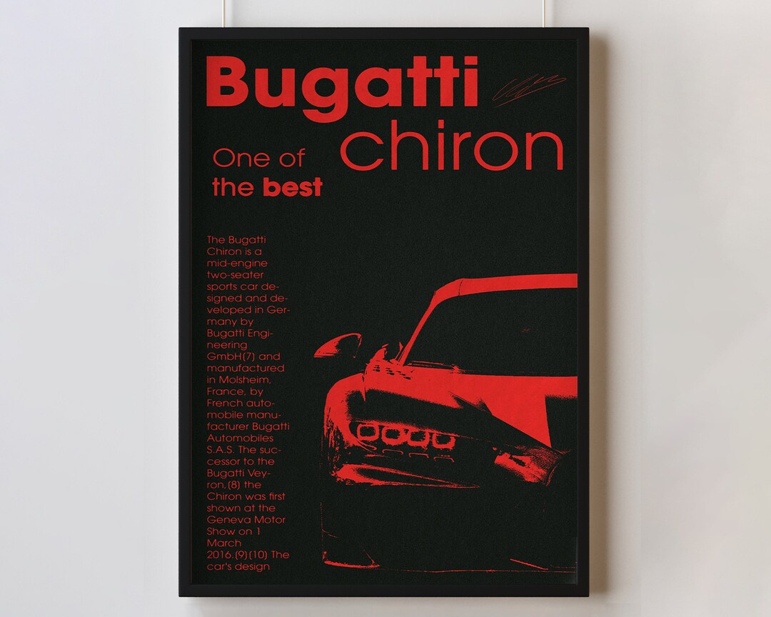 Vintage Bugatti Chiron A3 Poster. Vintage Bugatti Chiron A3 Poster ...