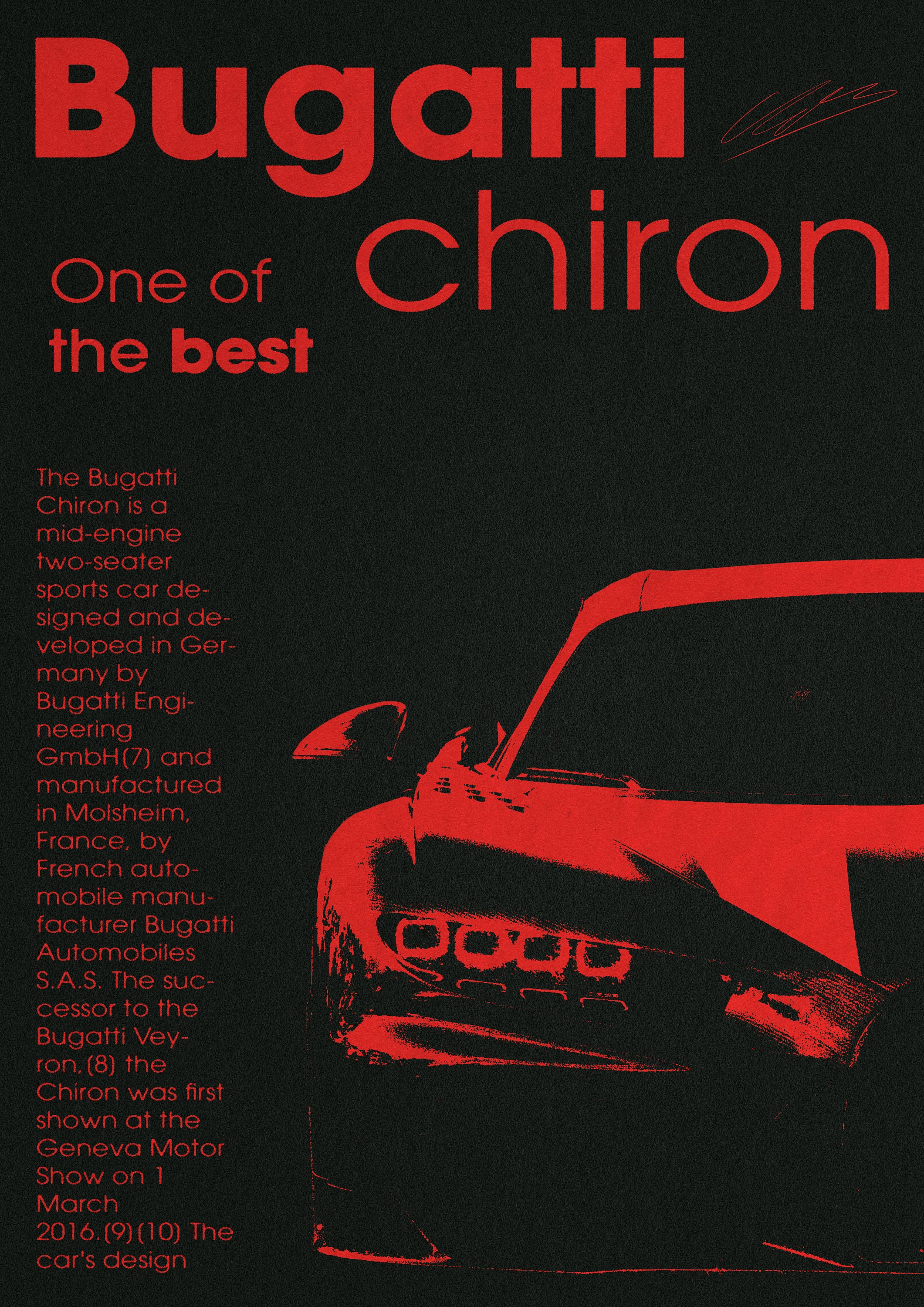 Vintage Bugatti Chiron A3 Poster. Vintage Bugatti Chiron A3 Poster ...