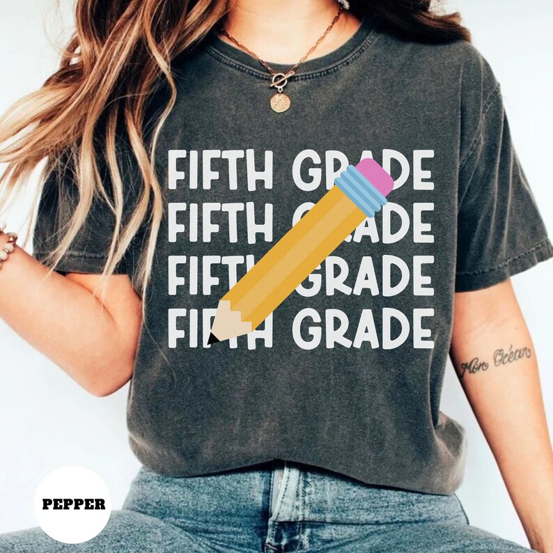 Fifth Grade Shirt, First Day of School Shirt, 5th Grade Outfit, Fifth ...