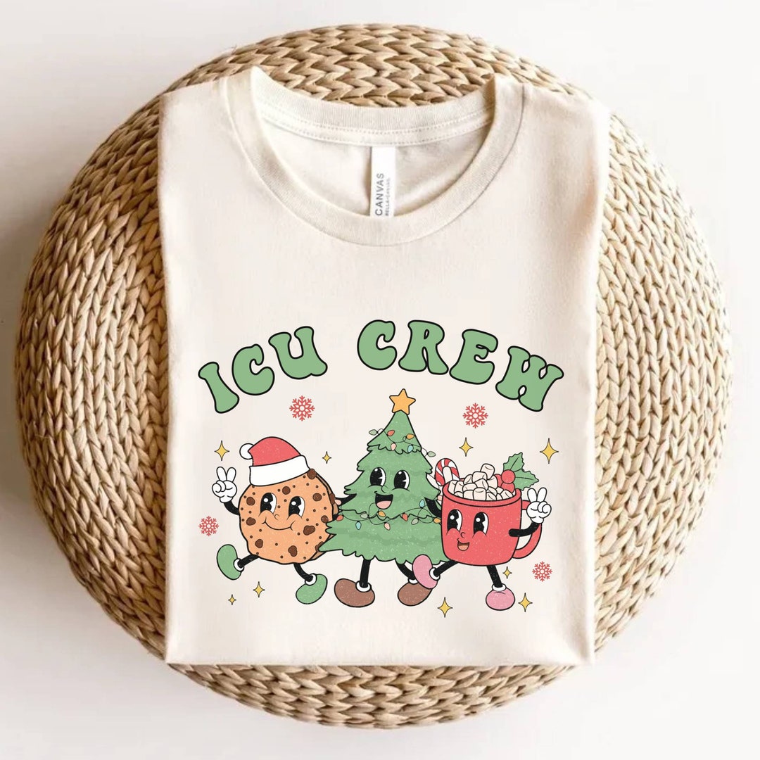 Christmas ICU Nurse Shirt, ICU Christmas T-shirt, Intensive Care Unit ...