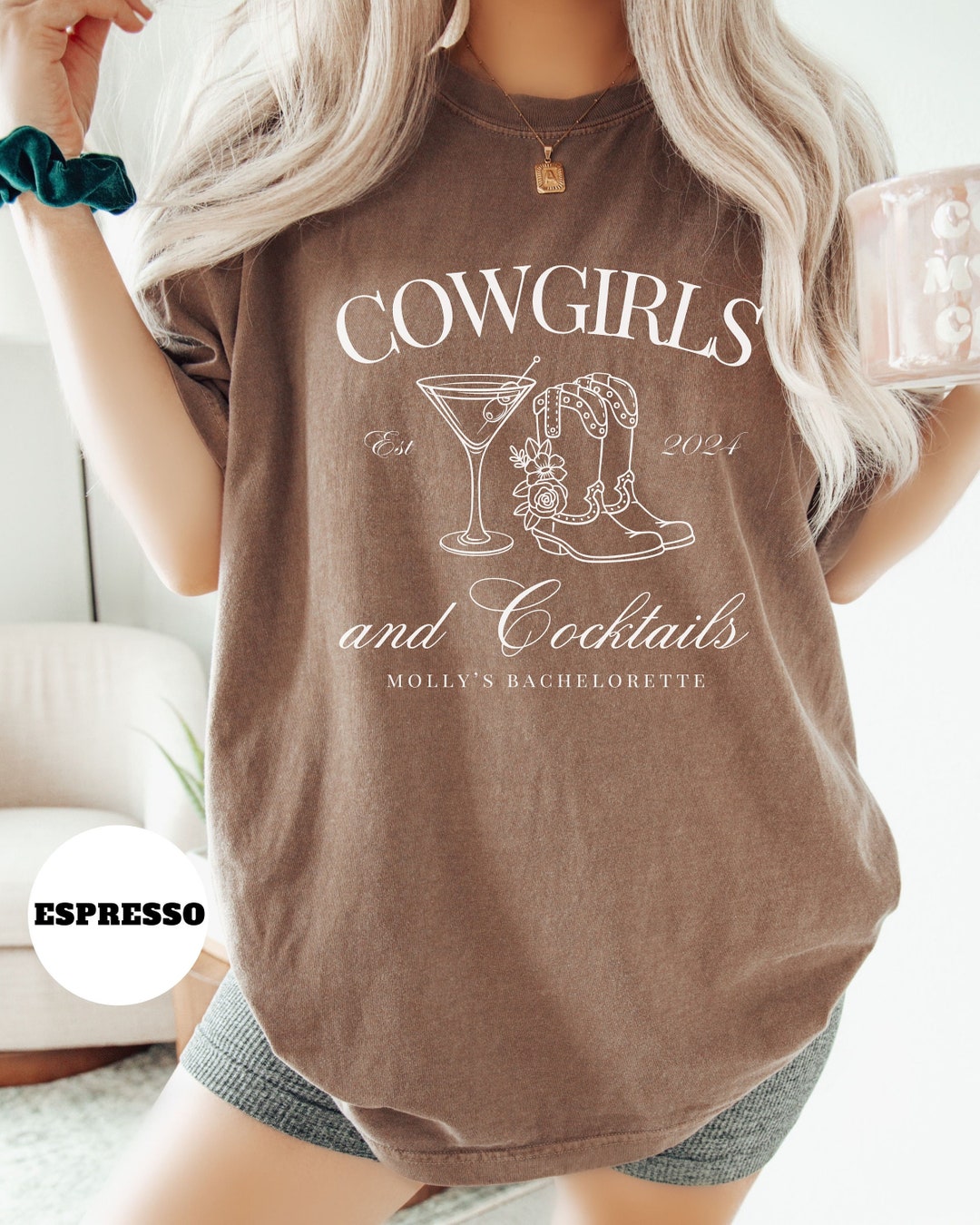 Custom Nashville Bachelorette Party Shirt, Cowgirls and Cocktails ...