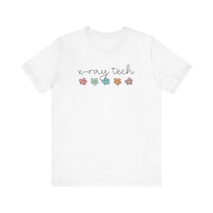 X-ray Tech Shirt, Floral X-ray Tech T-shirt, Xray Technologist Shirt ...