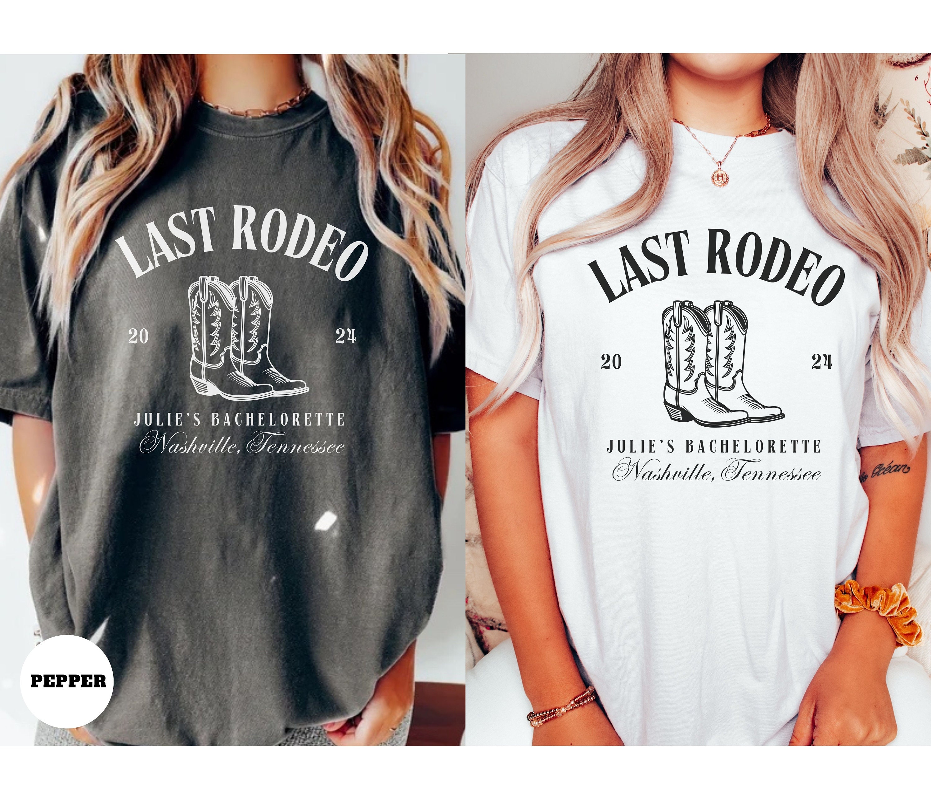 Last Rodeo Bachelorette Party Shirt, Custom Nashville Bachelorette ...