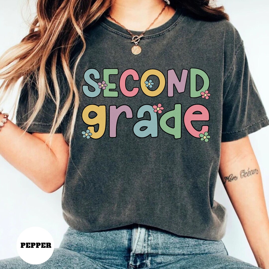 Second Grade Teacher Shirt, 2nd Grade Shirt, Second Grade T-shirt, 2nd ...