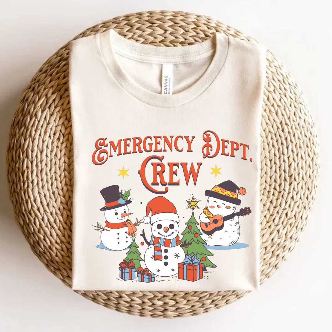 Christmas Emergency Department Shirts, Christmas Er Nurse Tshirt, ED ...