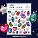 Gem Pack Digital Stickers - High Resolution Gemstone Pearl Stickers ...