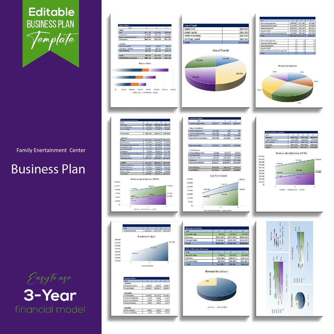 Family Entertainment Center Business Plan - Etsy