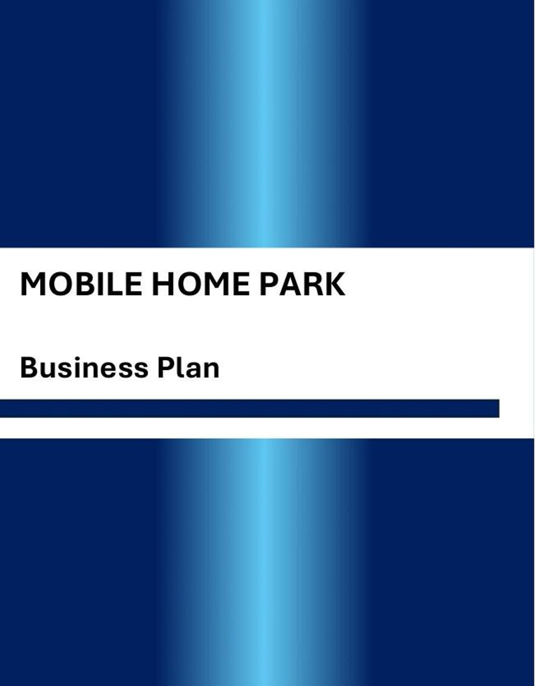 Mobile Home Park Business Plan Template - Etsy