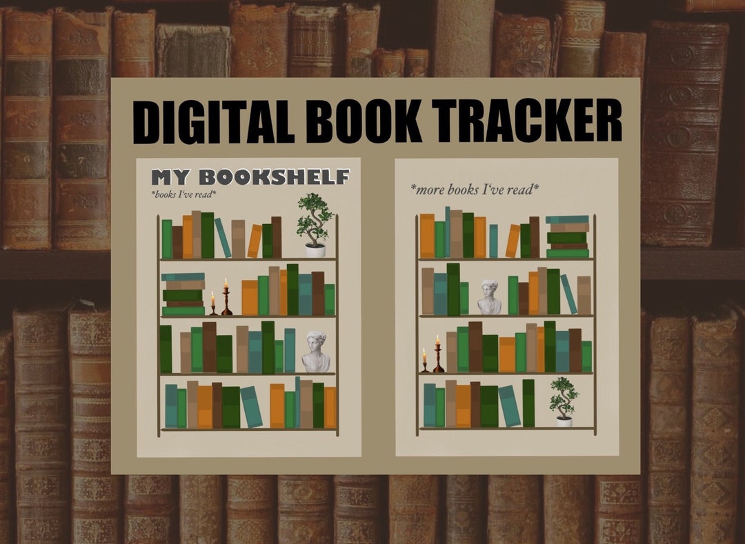 Digital Light-academia Bookshelf to Track Your Read Books Aesthetically - Etsy