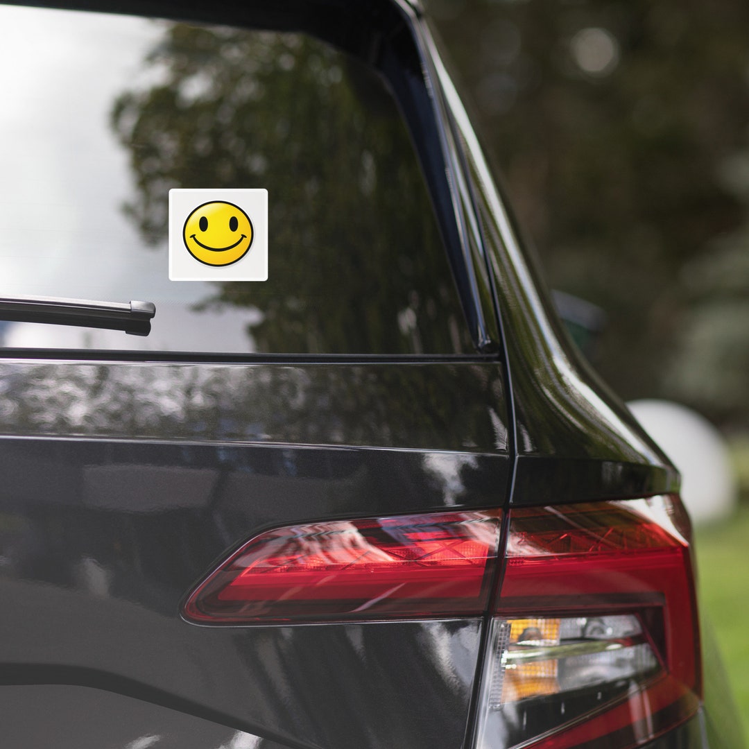 Smiley Face Bubble-free Stickers - Etsy
