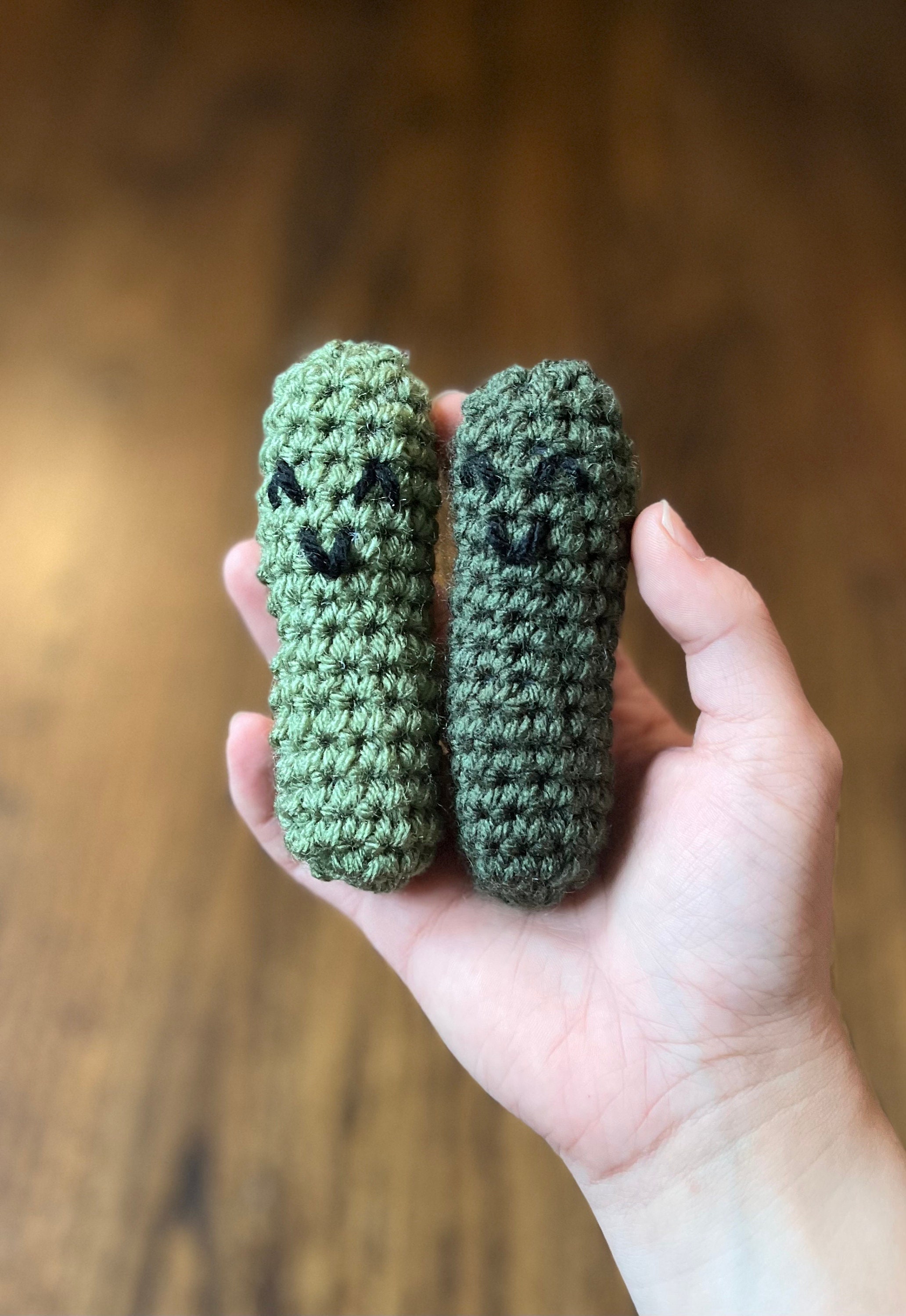 Crochet Positive Pickle; Crocheted Pickle; Encouraging Crochet; Stuffed ...