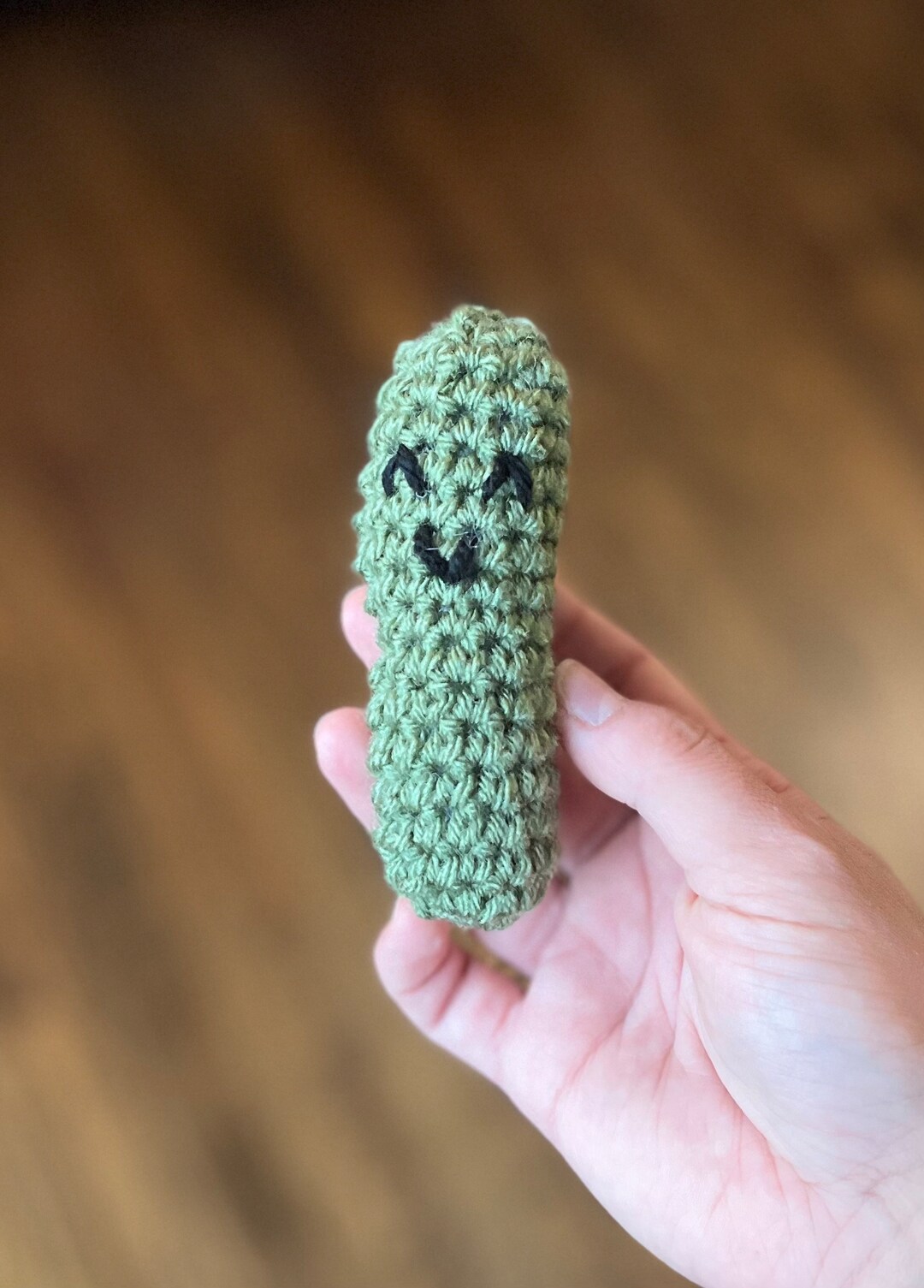 Crochet Positive Pickle Crocheted Pickle Encouraging - Etsy