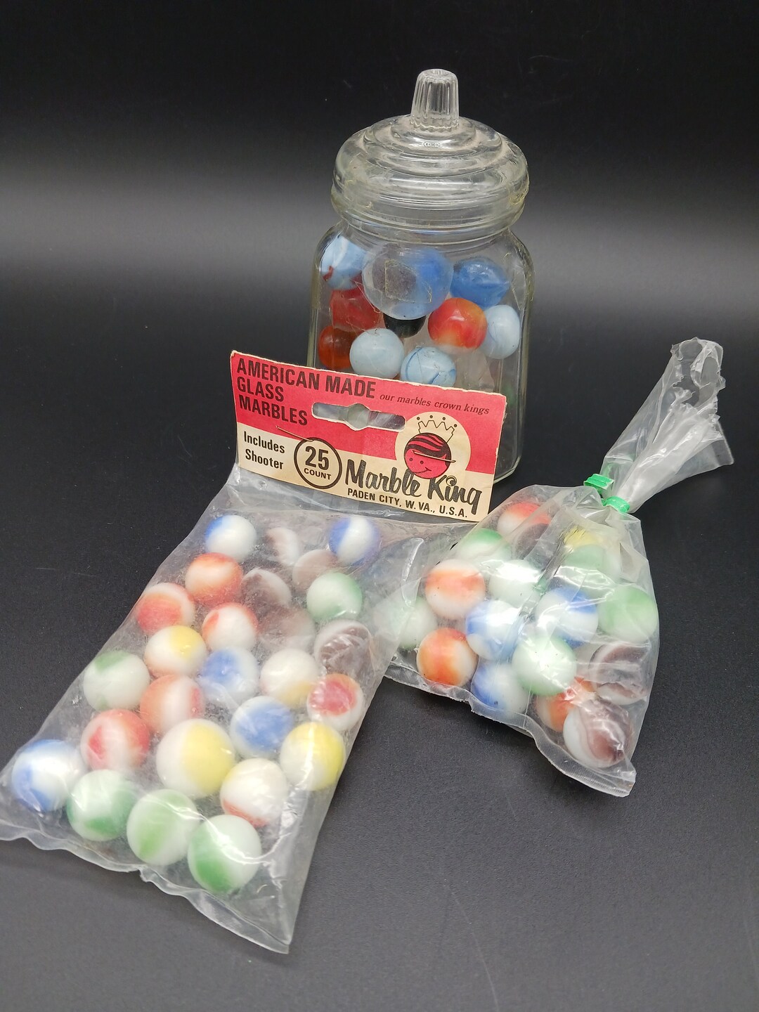 Marble King American Glass Marbles Original Bag 1950s Plus - Etsy