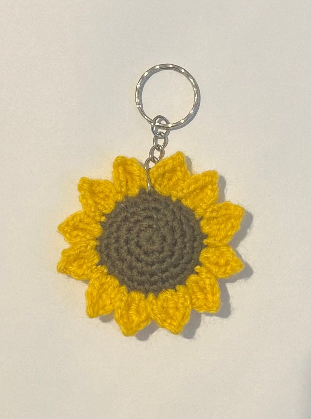 Sunflower Keychain - Etsy