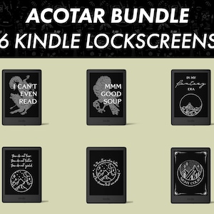 ACOTAR Bundle Kindle Lock Screen ACOTAR Quote, Kindle Accessories, A ...