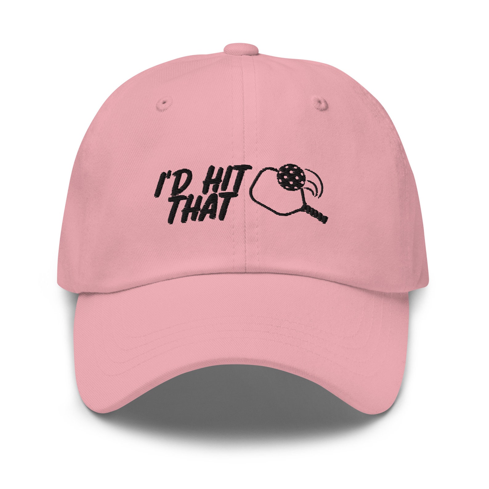 I'd Hit That Pickleball Hat: Funny Embroidered Cotton Twill Dad Hat - Etsy