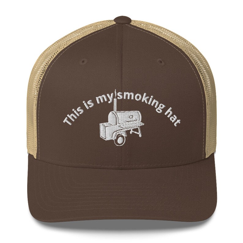 This is My Smoking Hat Trucker Cap Grill Master's Crown Overnight Smoke ...