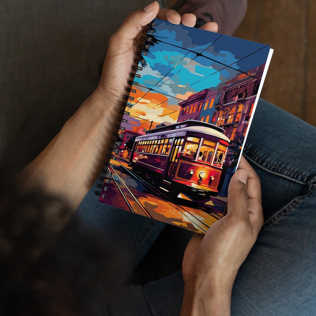 New Orleans Street Car Inspired Spiral Notebook - Etsy