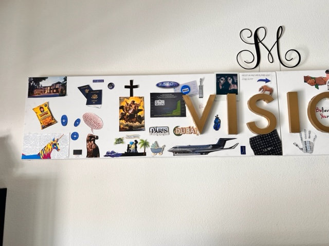 Cute Vision Board Set - for Couples / Dreamers - Wall Mounted - Build ...