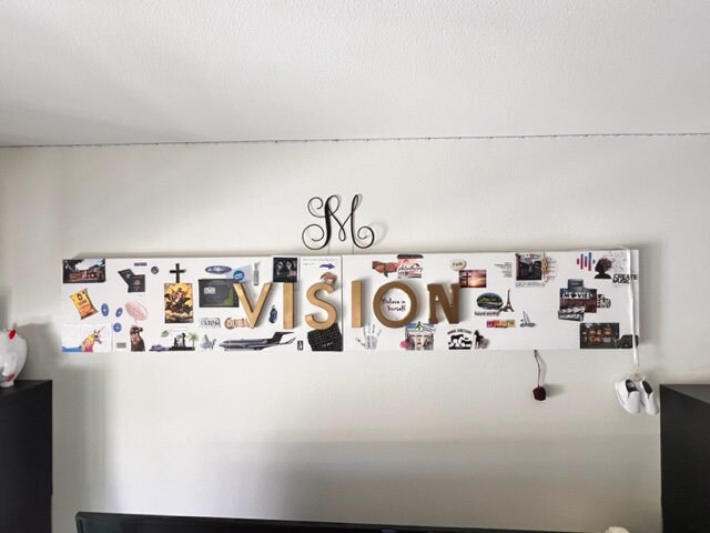 Cute Vision Board Set for Couples / Dreamers Wall Mounted Build ...