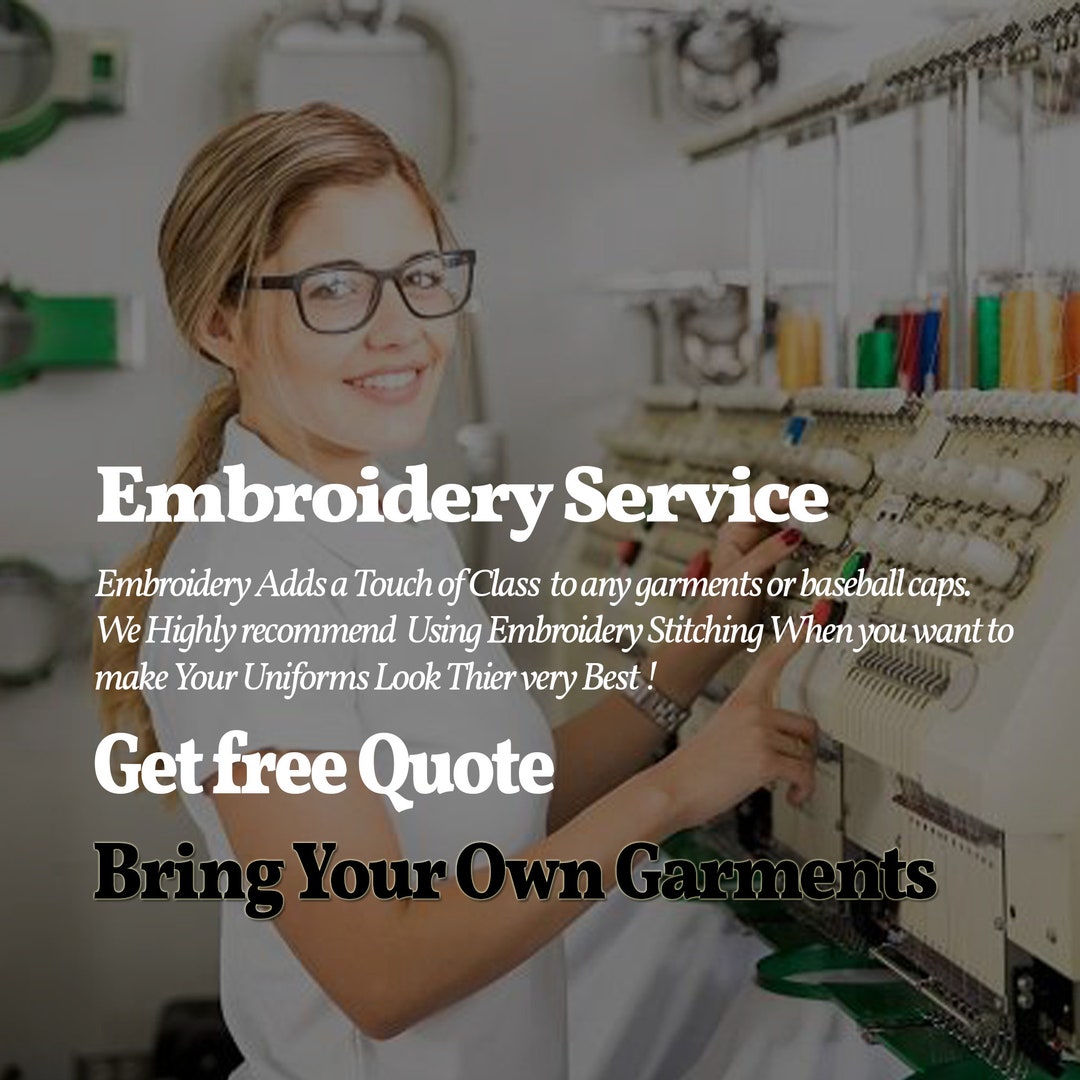 Custom Clothing Embroidery Custom Embroidery Service Custom Embroidery ...
