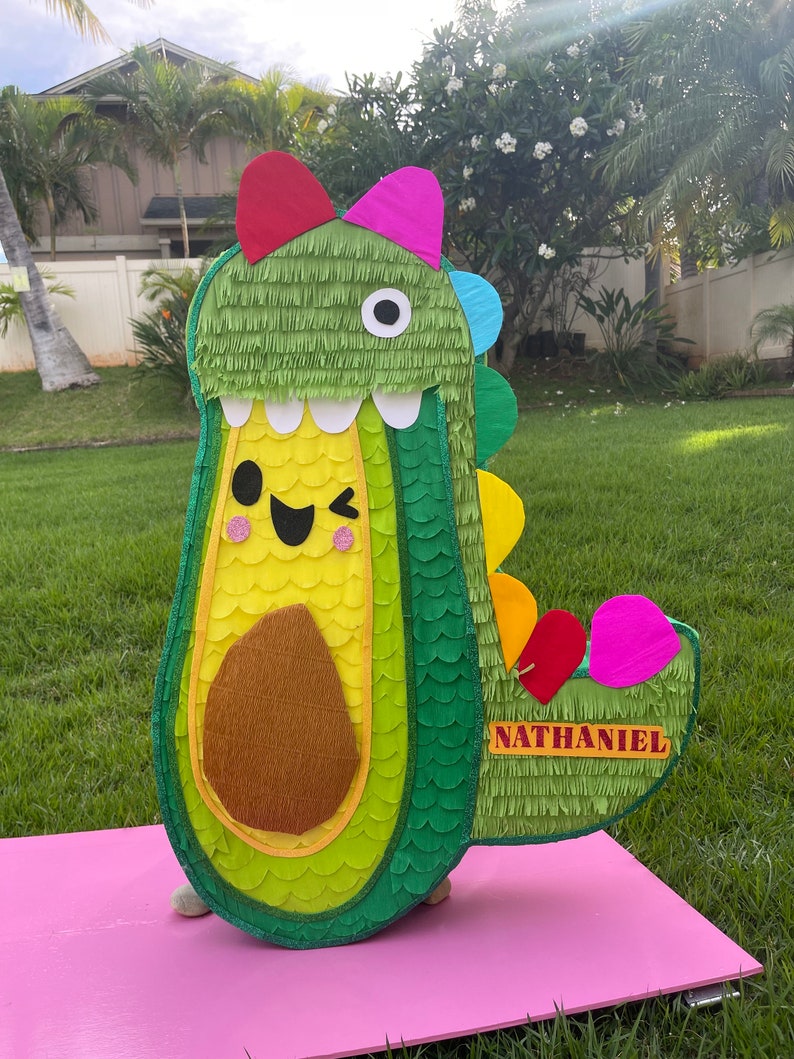 Piñata LARGE 30 Dinosaur and Avocado Kawaii - Etsy