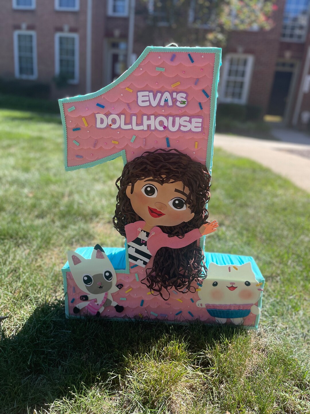 Gabby’s Dollhouse Number Piñata: Custom Pastel Birthday Party Decor - Etsy