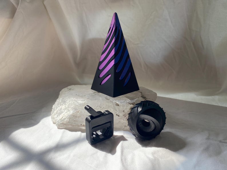 Fidget Toy Set With Impossible Cone Pyramid, Toggle and Spinning Fidget ...