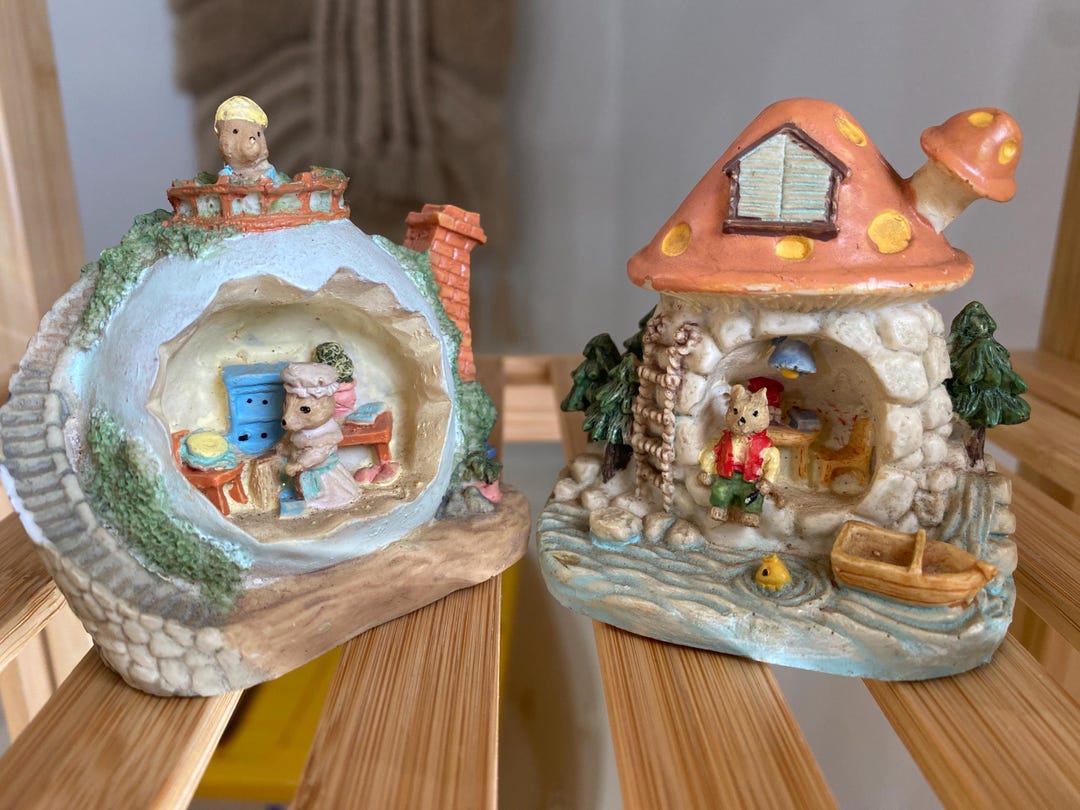 Mouse Miniature Houses, Fairy Home, Mouse House, Tiny Little Figurine ...