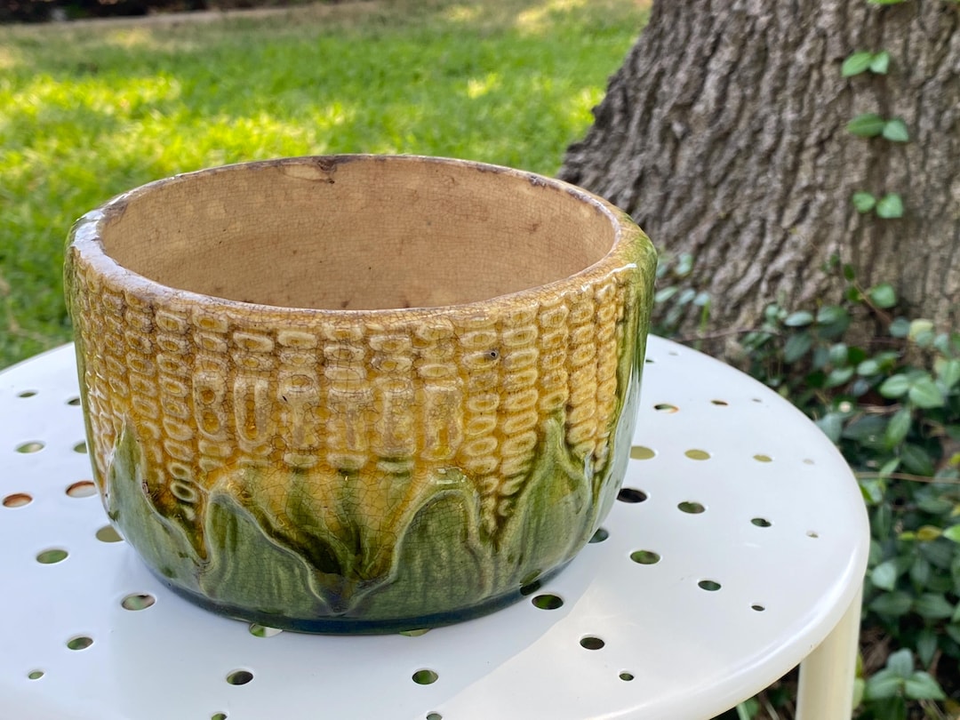 Antique Mccoy Stoneware Corn Shaped Butter Crock - Etsy